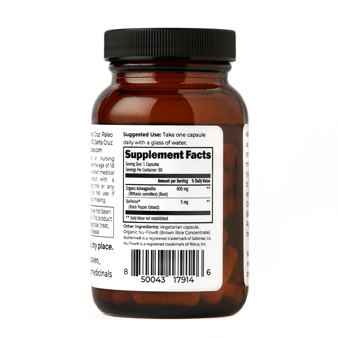Ashwagandha Caps – Santa Cruz Paleo