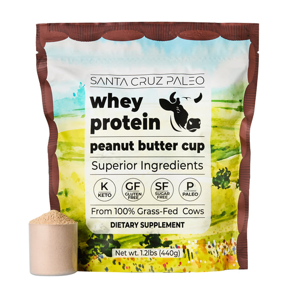 Santa Cruz Paleo Grass-Fed Whey Protein Bag | All-Natural | Zero Artif