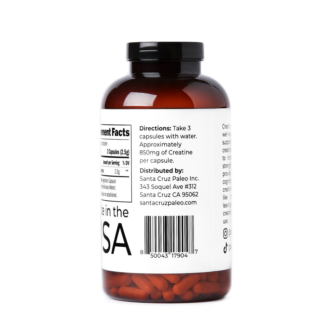 Creatine Caps – Santa Cruz Paleo